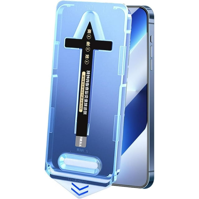 4K HD/Anti-Peeping Tempered Glass Screen Protector with Auto Dust ...