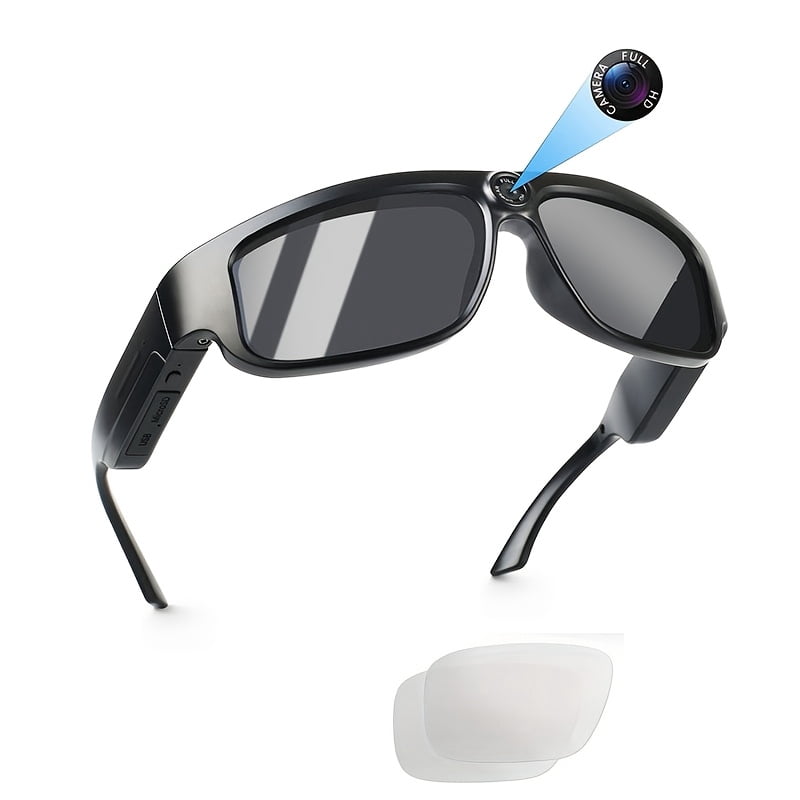 4K HD Camera Glasses - 64GB Body Camera, 2-Hour Recording, UHD Sports ...
