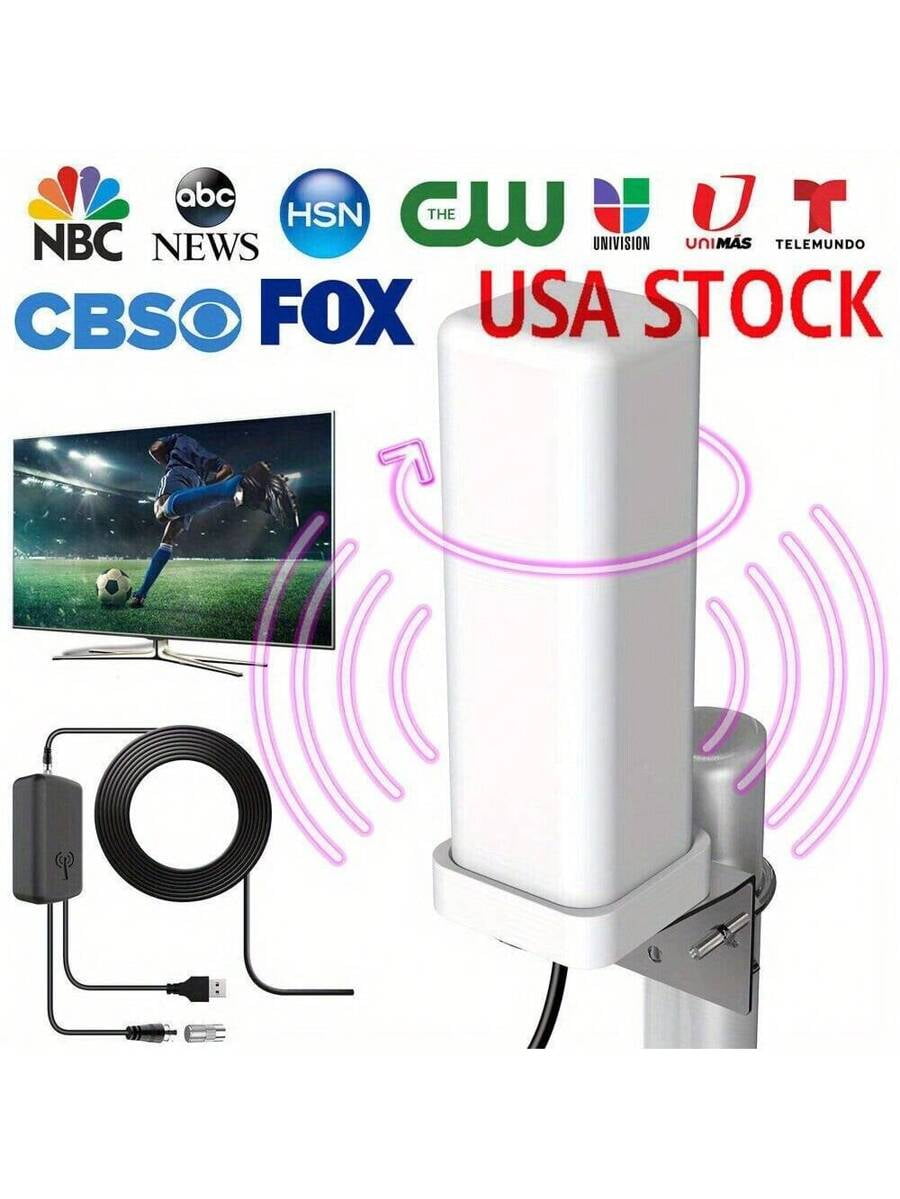 4K HD Digital TV Antenna 6000 Mile Range - Indoor/Outdoor ...