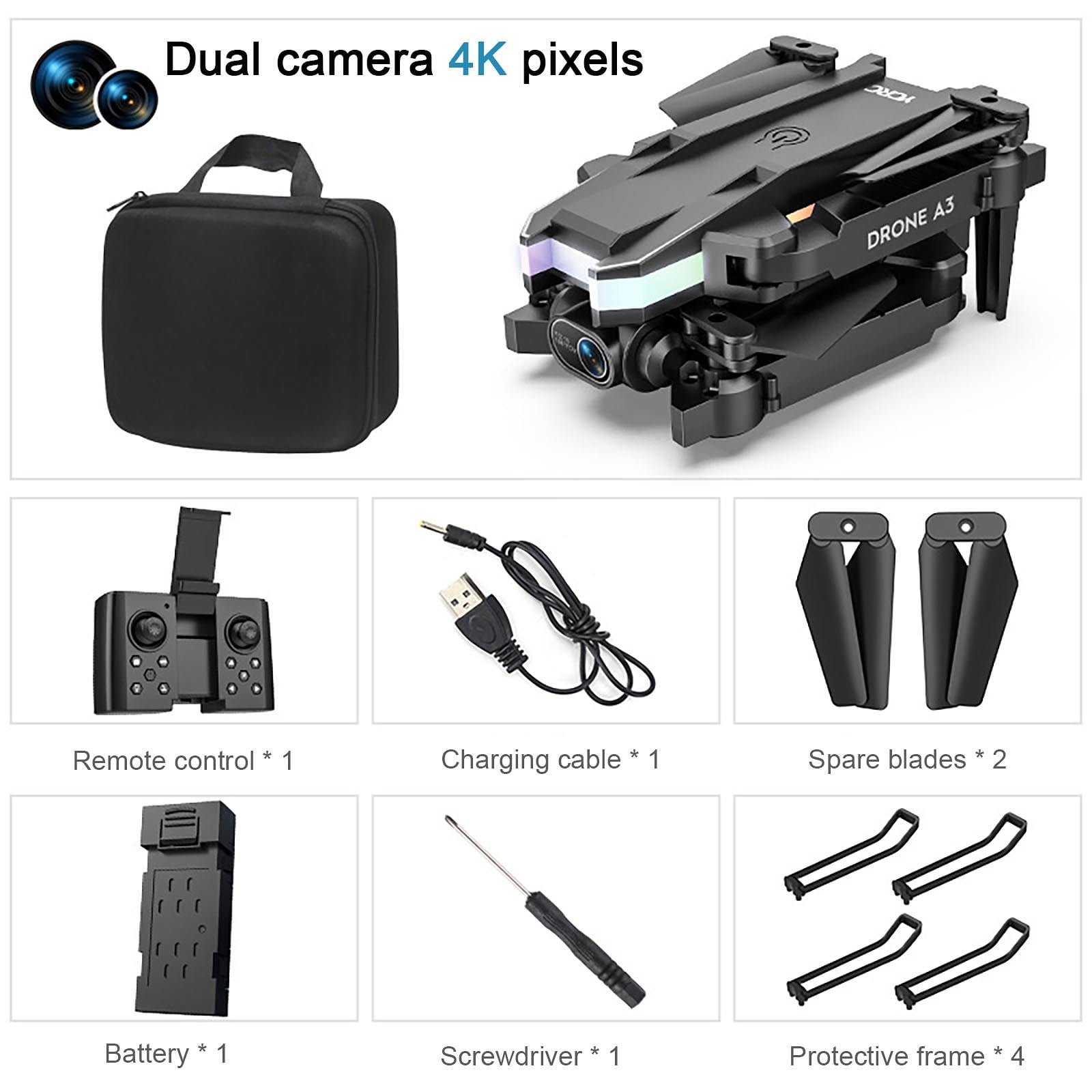 4K HD FPV Camera - Newly Altitude Hold Headless Mode Start Speed ...