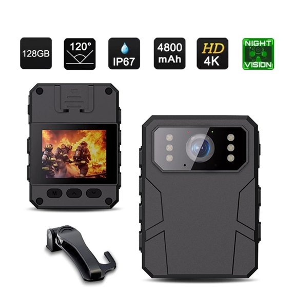 4K HD Mini Camera Police Recorder with Hd Ips Screen Hd Police Body ...
