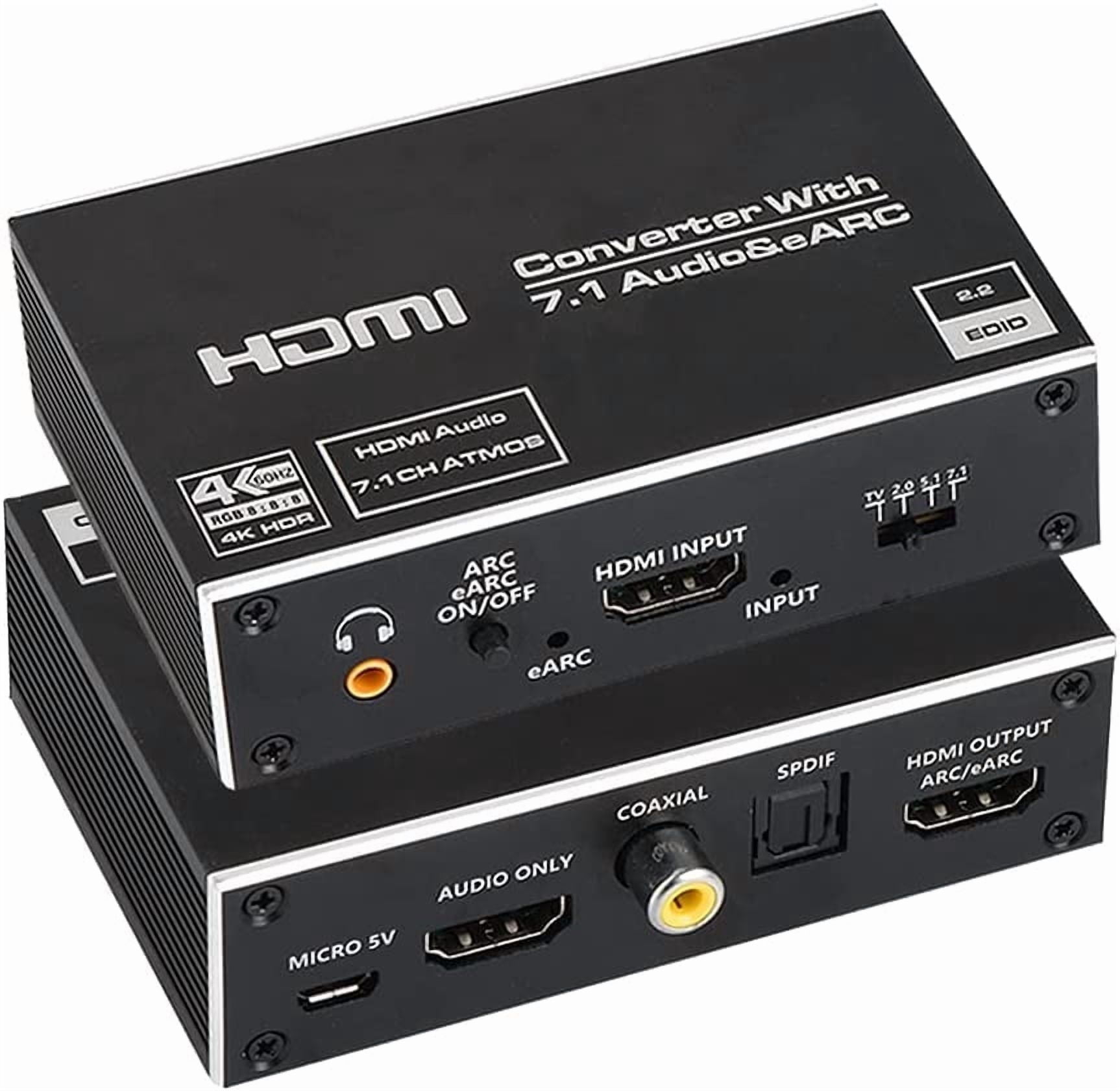 4K HDMI Audio Extractor Splitter,AUBEAMTO HDMI to HDMI + Optical ...
