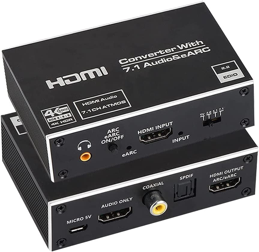 4K HDMI Audio Extractor Splitter,AUBEAMTO HDMI to HDMI + Optical ...