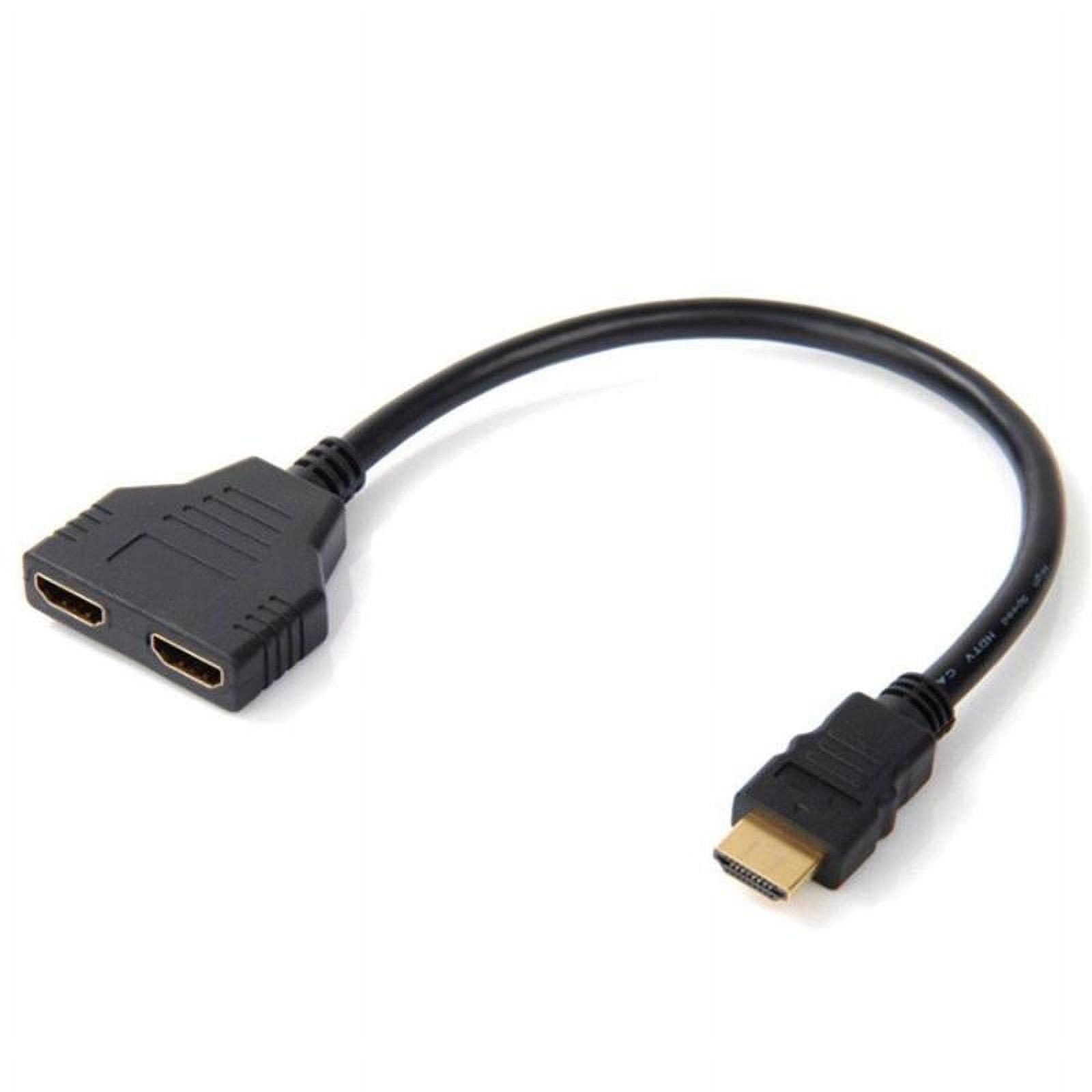 4K HDMI Cable Splitter Adapters 2.0Converter 1 In 2 Out 1 Male to 2 ...