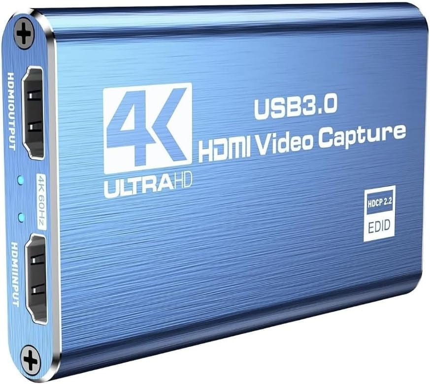 4K HDMI Capture Card for Streaming & Gaming, USB 3.0 Audio Video ...
