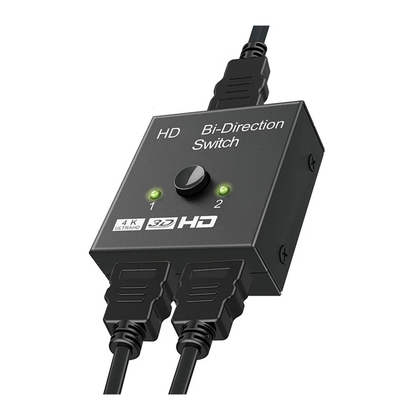 4K HDMI-Compatible Switch 2 Ports Bi-Directional HD Switcher Splitter ...