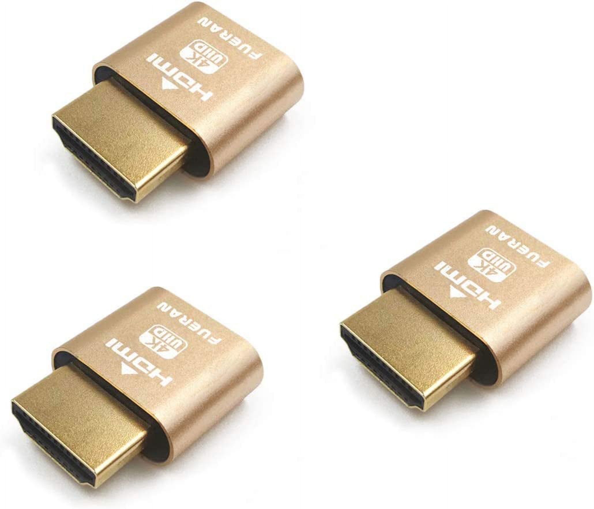 4K HDMI Dummy Plug, High Resolution Virtual Monitor Display Emulator, Headless Display Adapter ...