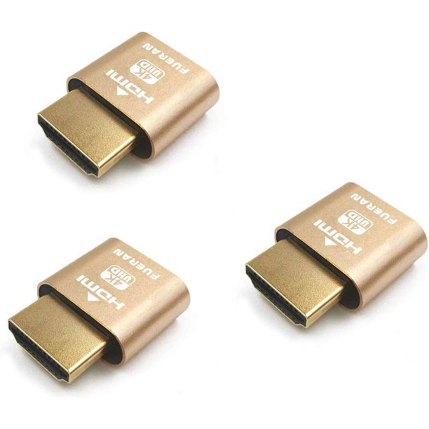 4K HDMI Dummy Plug, High Resolution Virtual Monitor Display Emulator ...
