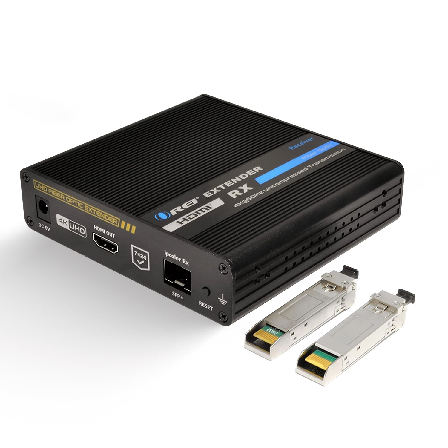 4K HDMI Extender Balun by OREI Receiver Only - Over Fiber Optic Cable ...
