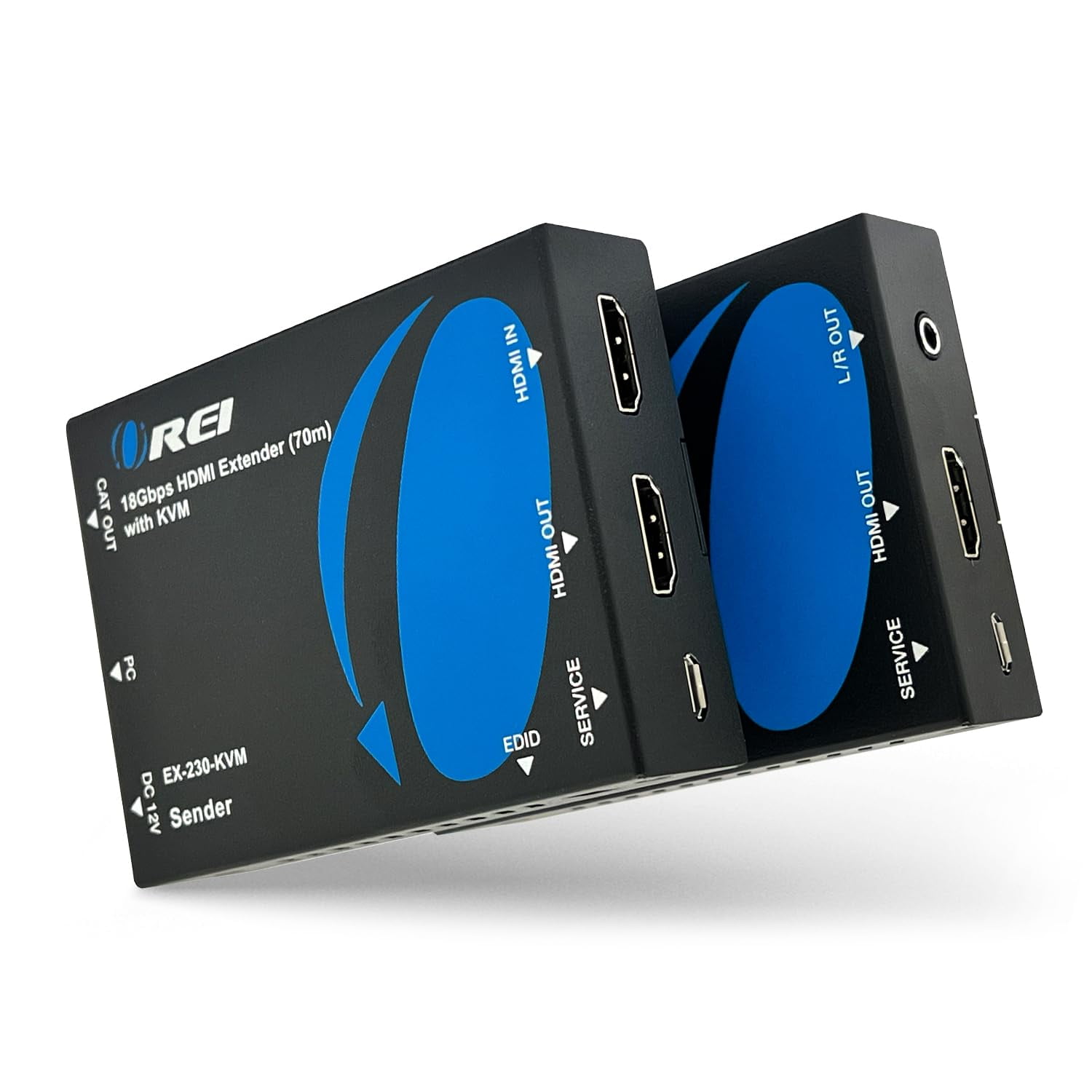 4K HDMI Extender Over CAT6/7 With KVM & HDMI Loop-Out 4K@30Hz Up To 130 ...