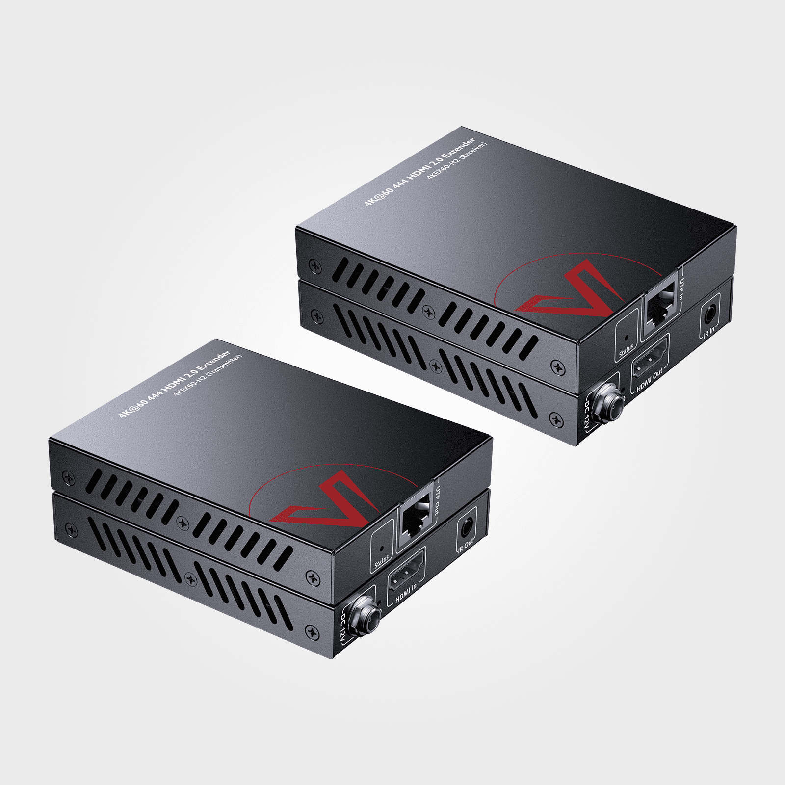 4K HDMI Extender up to 164ft, HDMI Balun w/ 2-Way PoC & IR Control ...