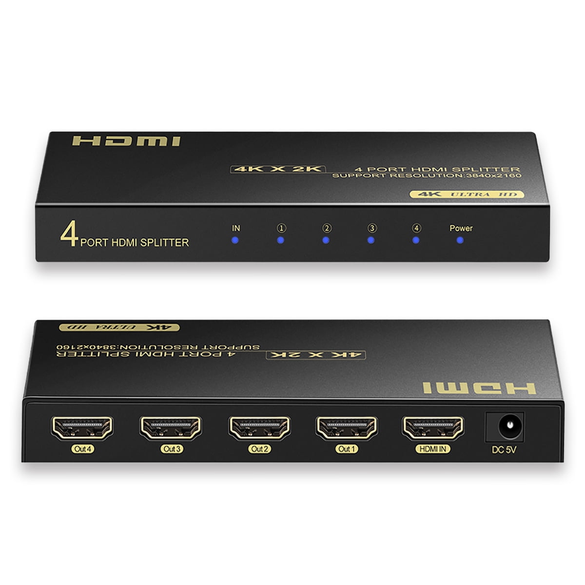YITROX 4K HDMI Splitter 1 in 4 Out Support 60Hz 4Kx2K HDMI 2.0 ...