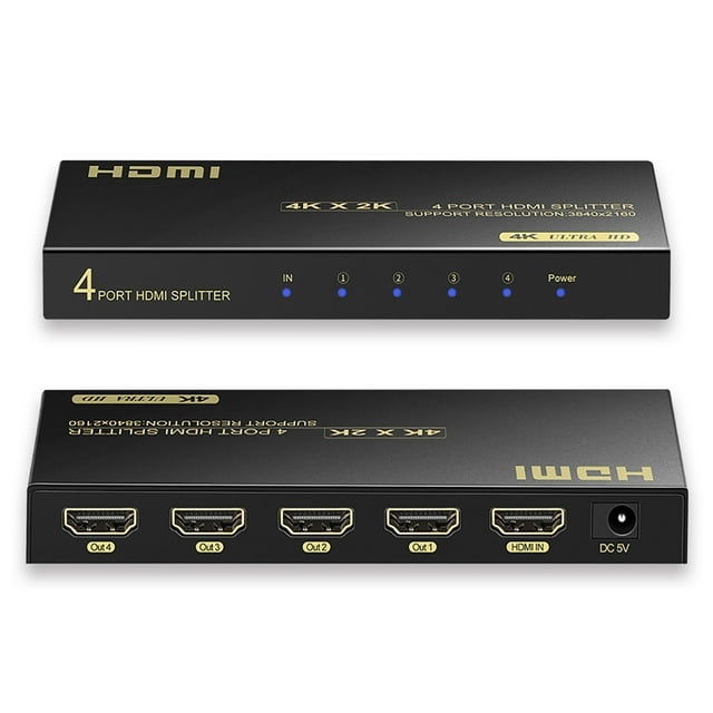 YITROX 4K HDMI Splitter 1 in 4 Out, 60Hz Support, Compatible with Xbox ...
