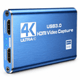 4K HDMI Video Capture Card, USB 3.0 Game Capture Device, 1080P 60FPS ...