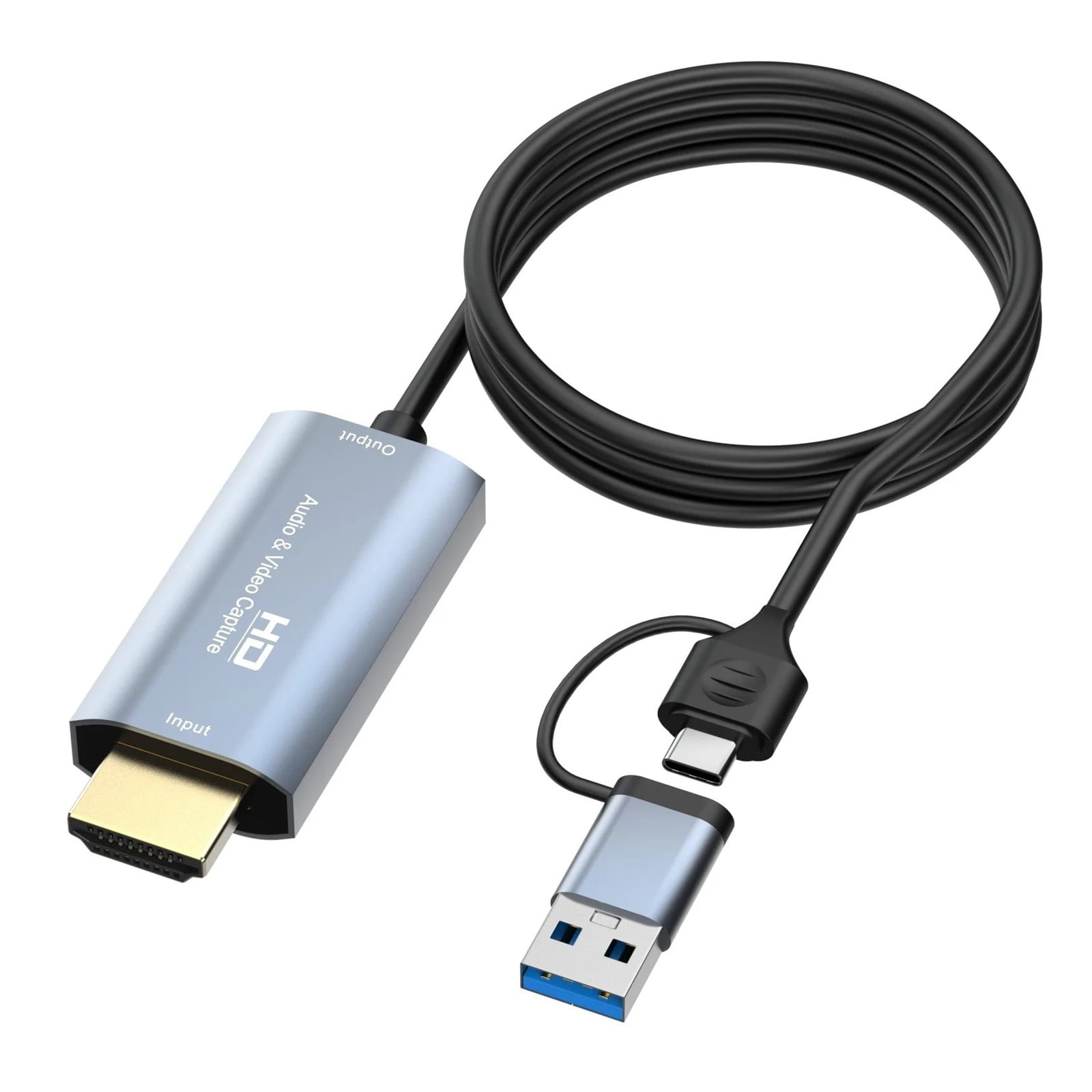 4K HDMI Video Capture HDMI-Compatible to USB 3.0/Type-C Grabber Record ...