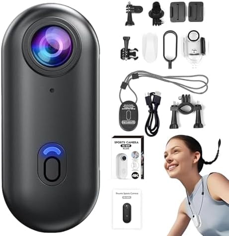 4K HDPOV Waterproof Capture Camera, Hands-Free Camera for Equestrians ...