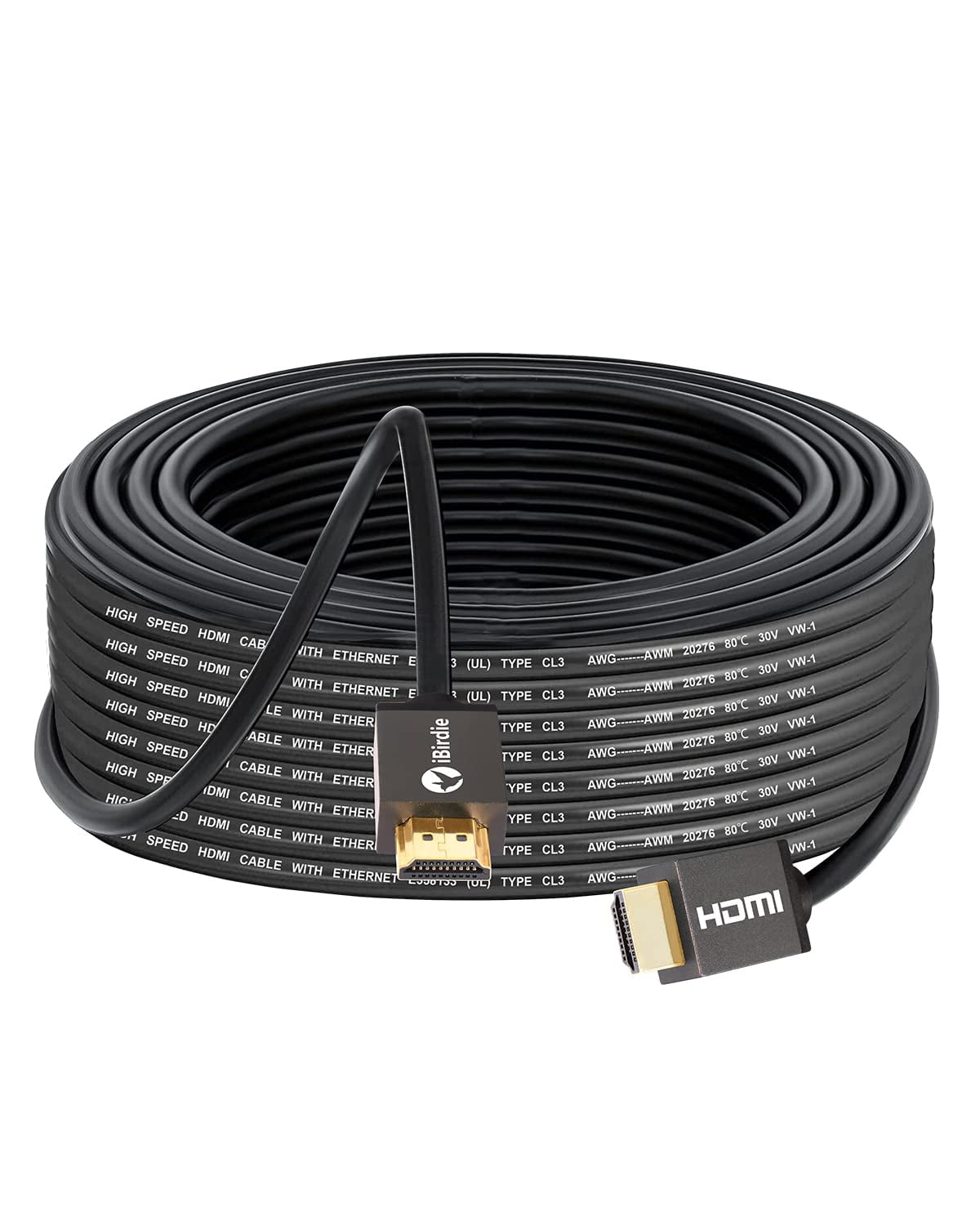4K HDR HDMI Cable 25 Feet in-Wall CL3 Rated 4K60Hz (4:4:4 HDR10 8/10 ...