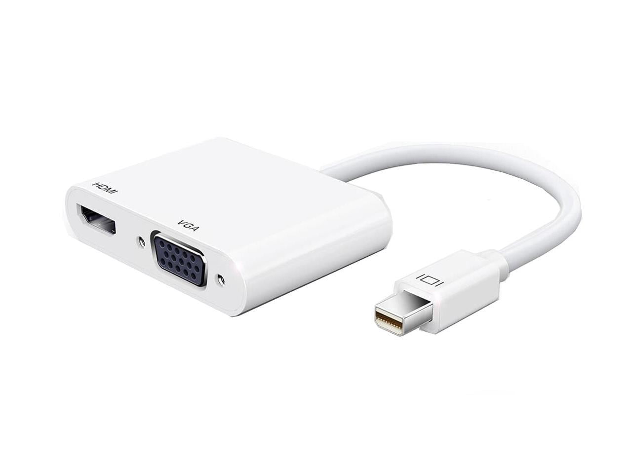 4K Mini DisplayPort Thunderbolt To HDMI DP VGA Adapter 4K For MacBook ...