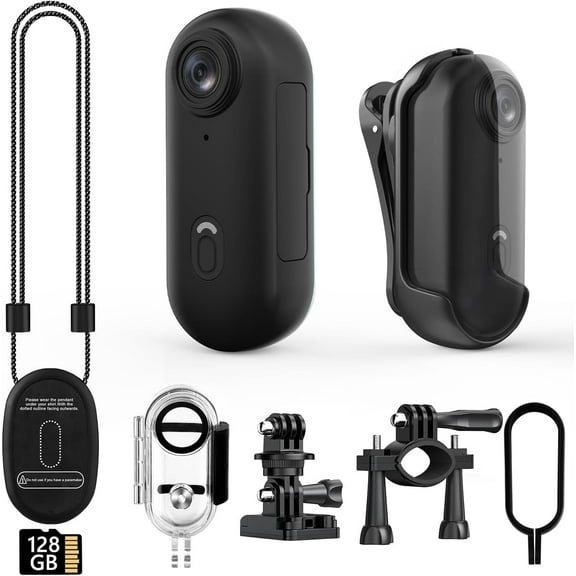 NUISK 4K Thumb Action Camera 128GB, WiFi Magnetic Mini Body Cam ...