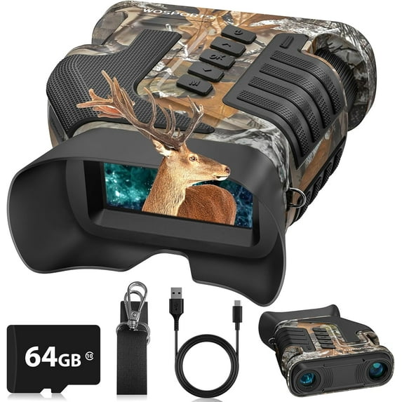 4K Night Vision Goggles – up to 80X Total Magnification, 10X Optical ...