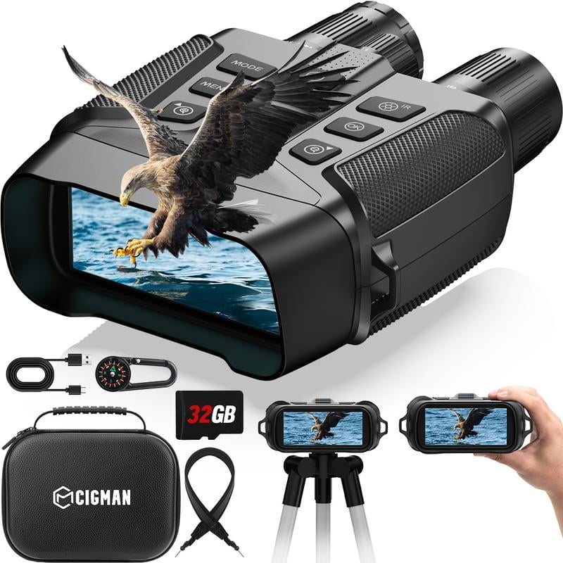 4K Night Vision Goggles, Binoculars with 3.99" Large Screen, 5000mAh ...