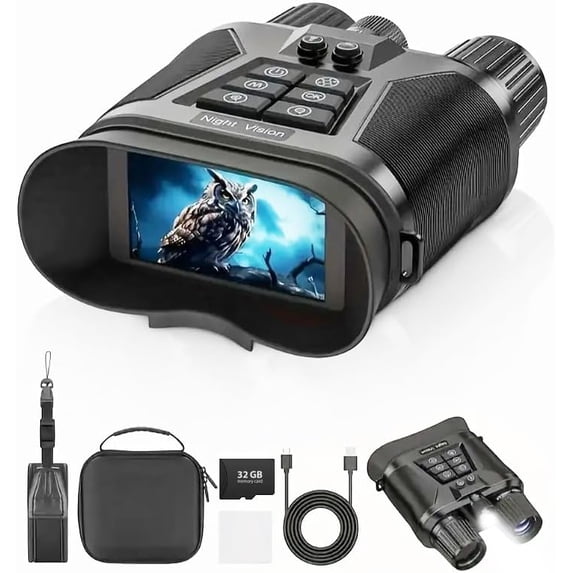4K Night Vision Goggles, Night Vision Binoculars, 5000mAh/18-Hour Long ...