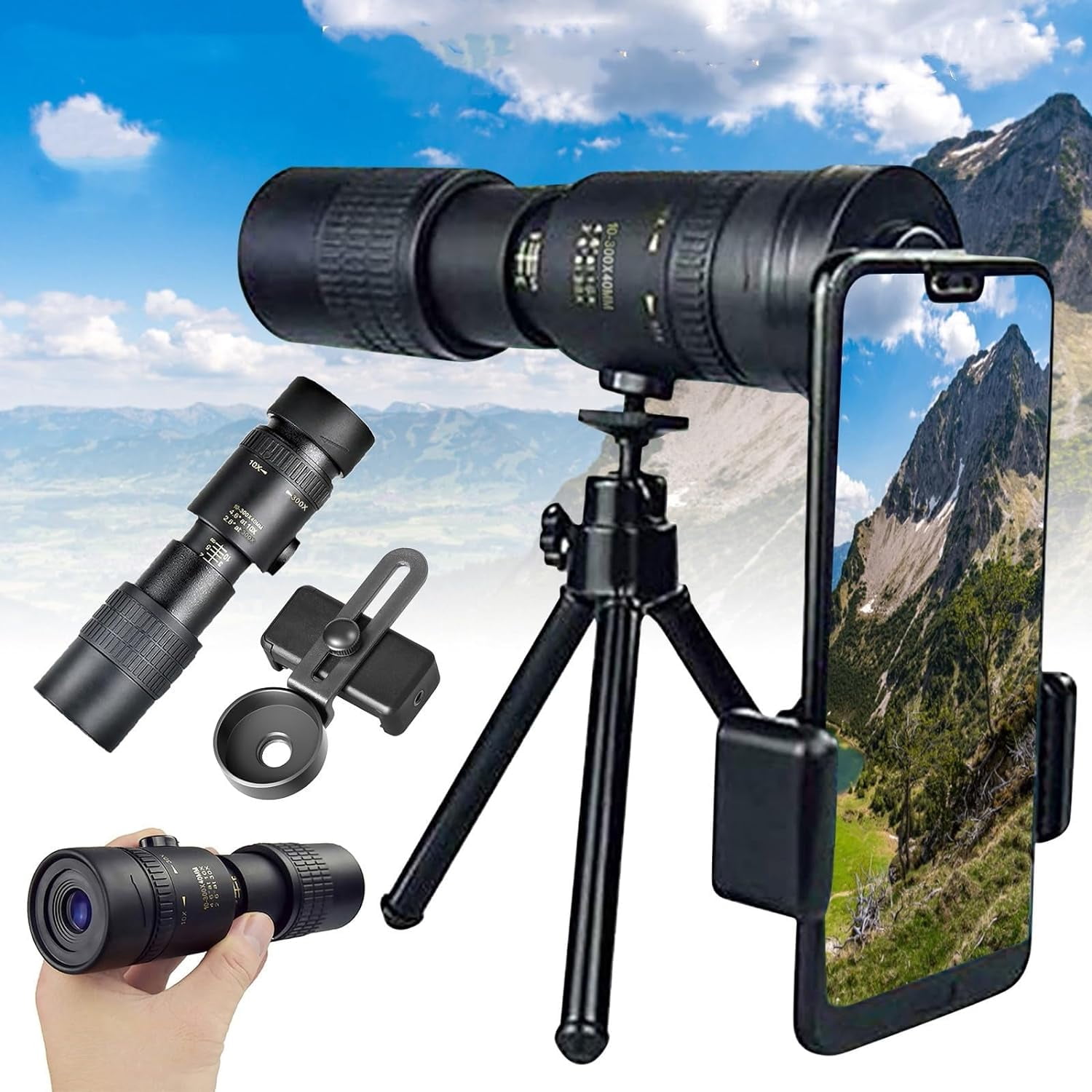 4K Night Vision Monocular Telescope - 300X Zoom, Lightweight ...