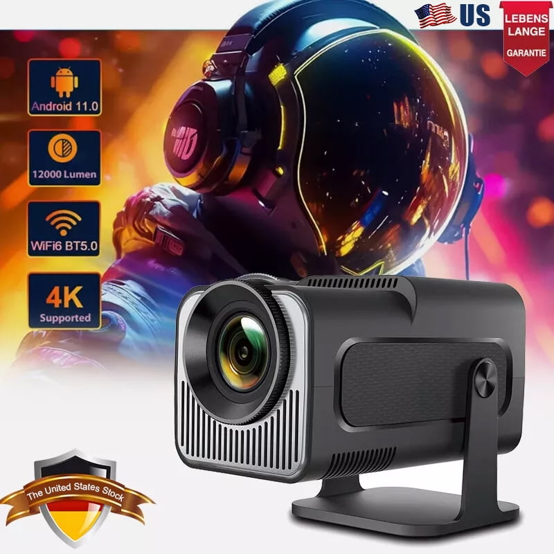 4K Portable Android Smart Projector HD 1080P H713 LCD Full HD Video ...