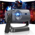 4K Portable Projector with 5G WiFi, 5.2,600 ANSI Projector with in App ...