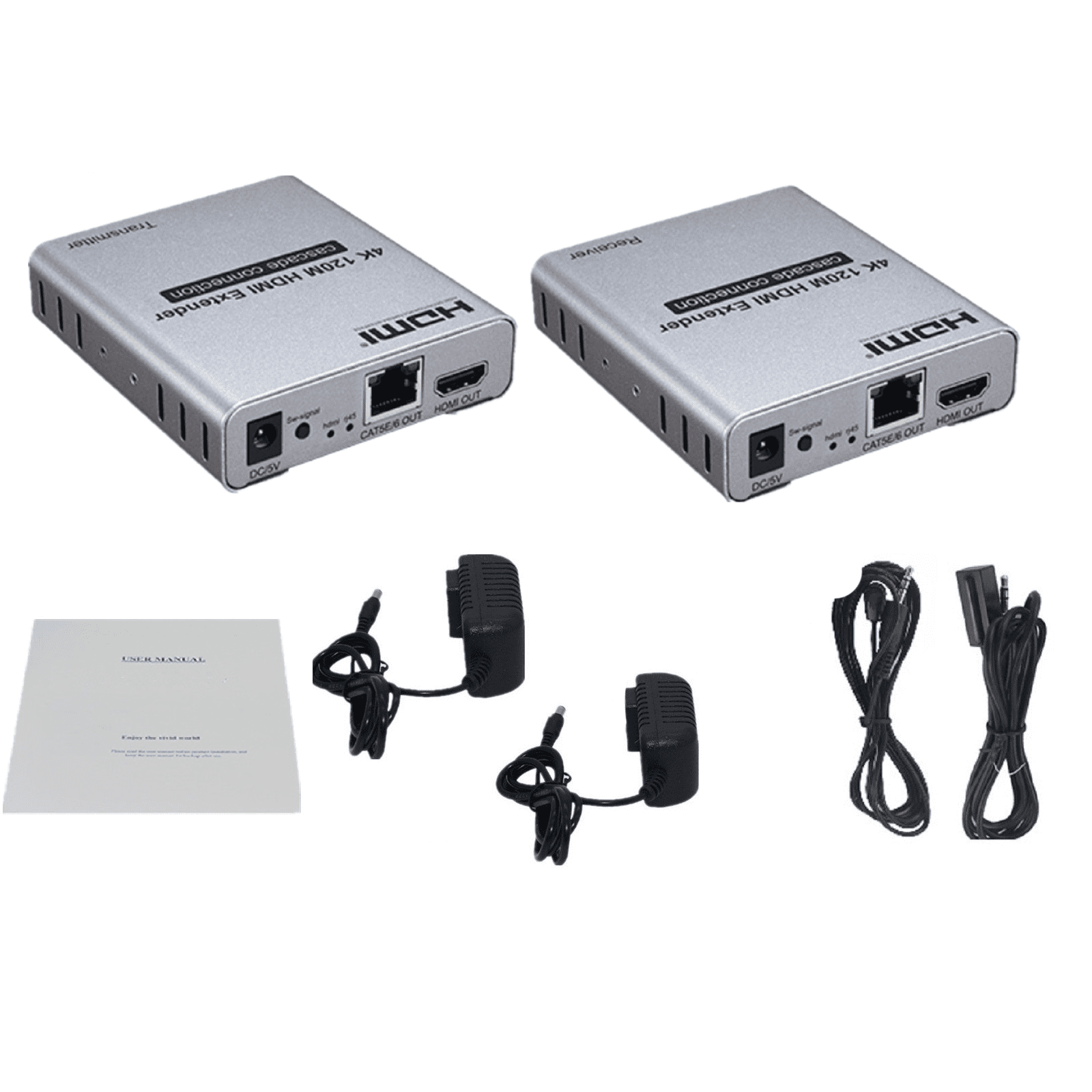 4K Signal Extender Kit Long Distance Transmission for HDMI Command ...