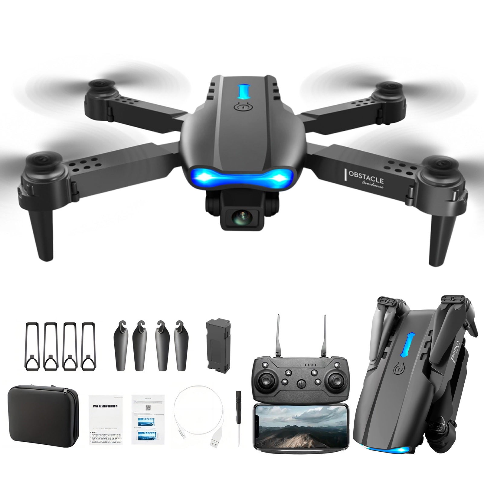 4K Single Camera Drone With Altitude Hold Brushless Motor Auto Return ...