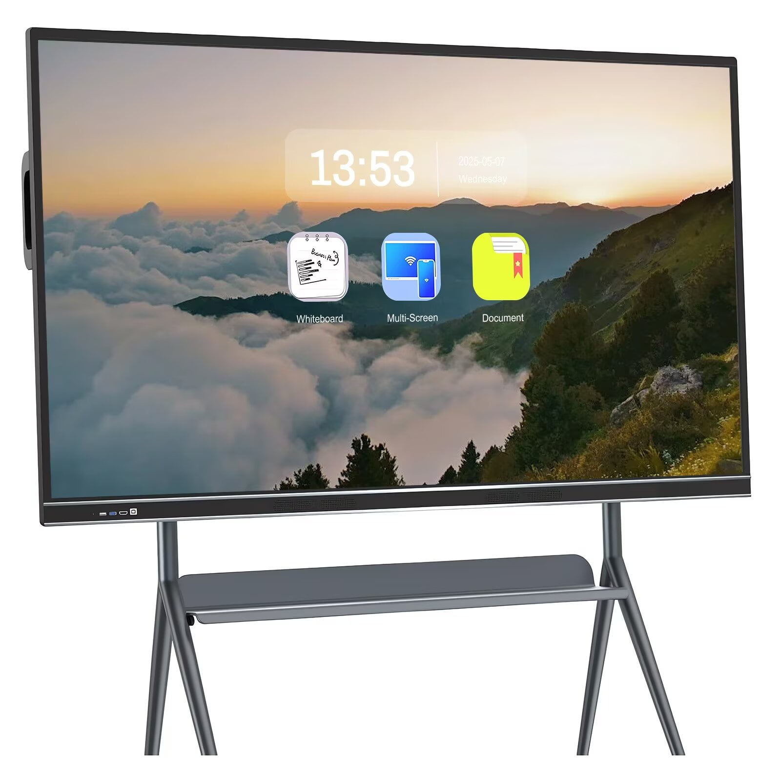 4K Smart Board 75 Inch Interactive, All-in-One Touch Screen Computer ...