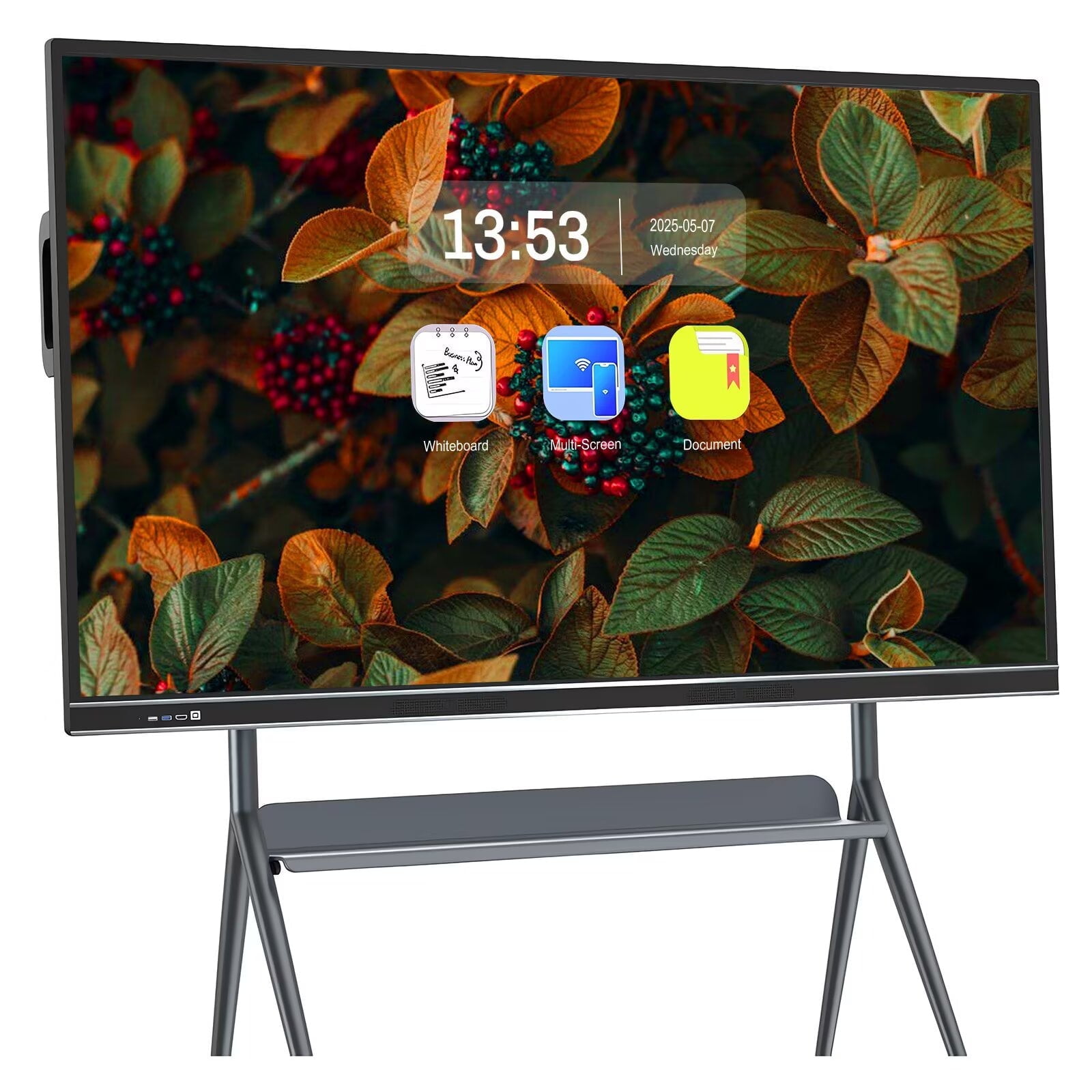 4K Smart Board 75 Inch Touch Screen All-in-One, Interactive Whiteboard with Dual System & Cloud ...