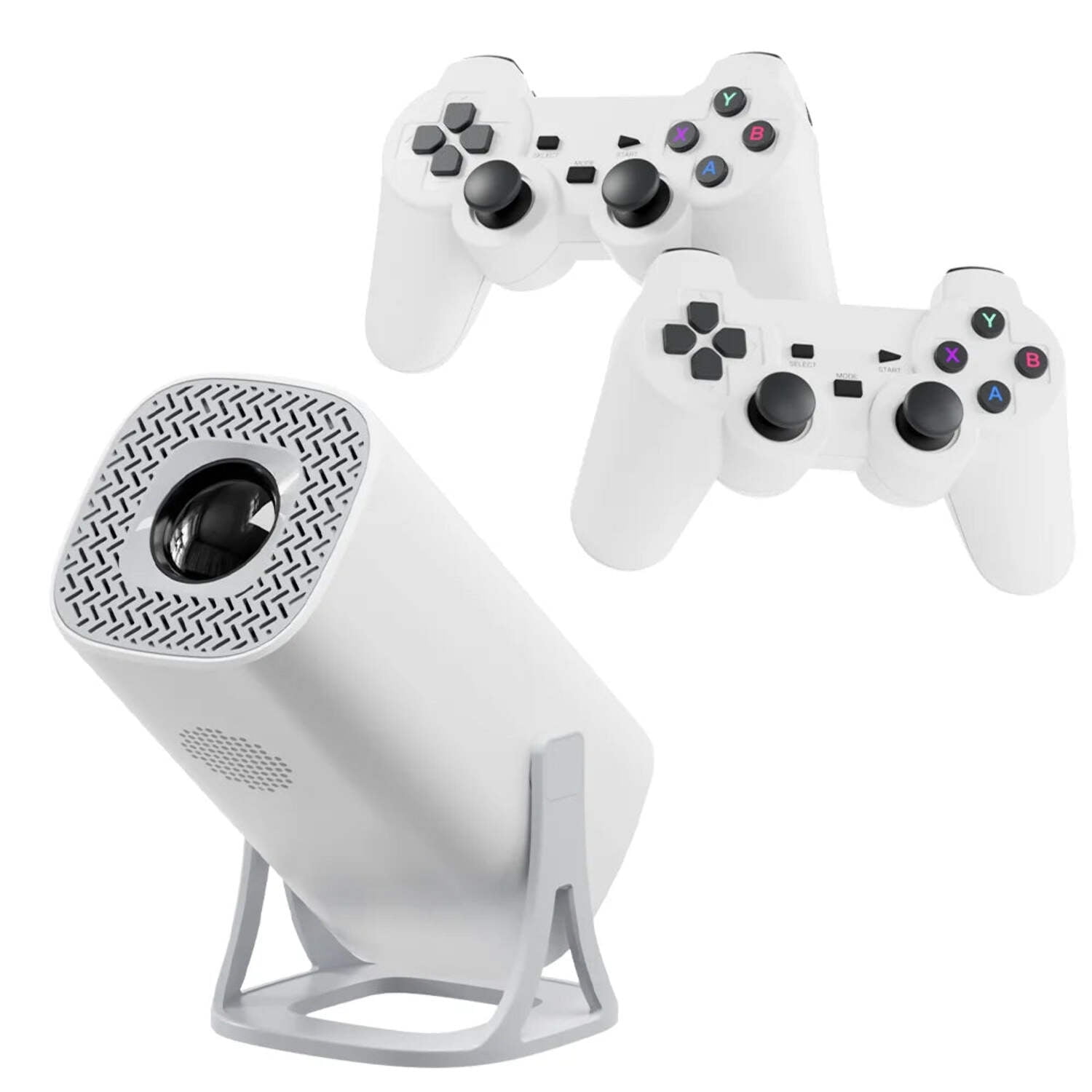 4K Smart Projector with 2 Gamepads – Android 11, WiFi 6, Bluetooth ...