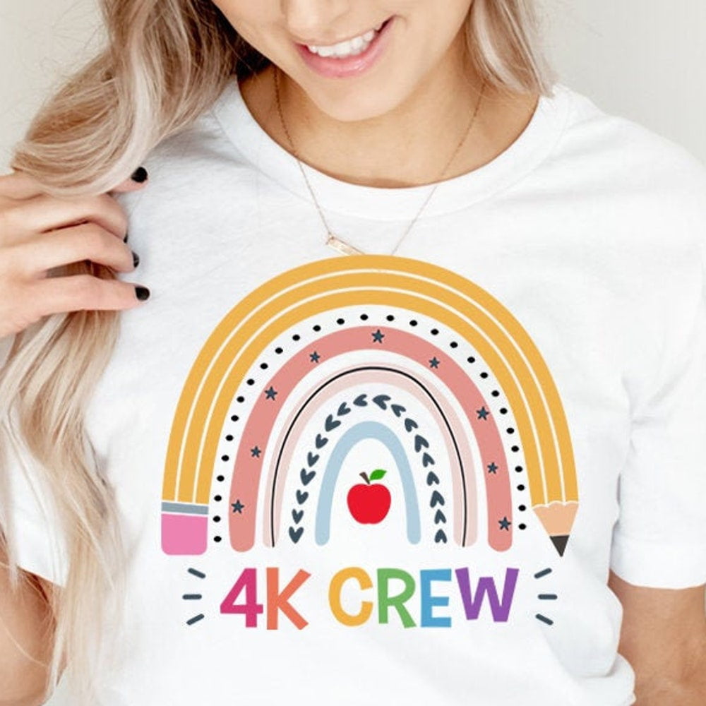 4K Teacher Shirt, 4K Crew Shirt, 4K Squad Shirt, 4K Team Shirt ...