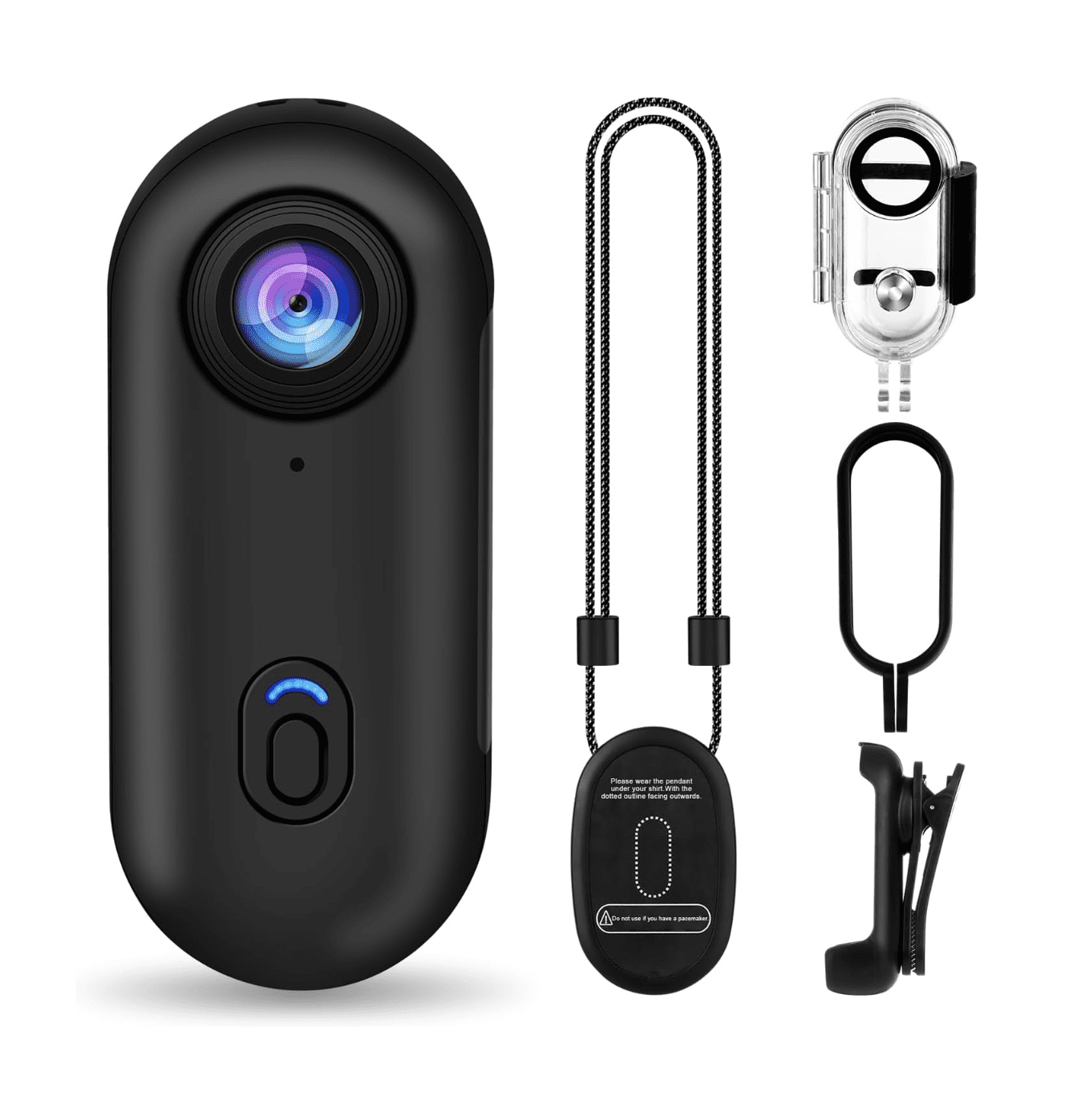 4K Thumb ActionSports Camera Pocket Wearable Body Camera Helmet Camera ...