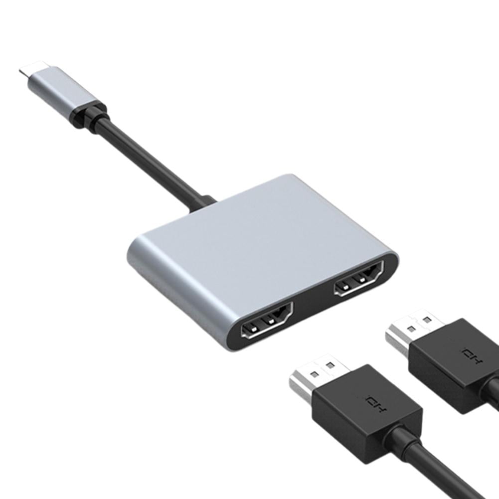 4K Type C to Dual HDMI-Compatible USB 3.0 PD Converter 4 in 1 Hub ...