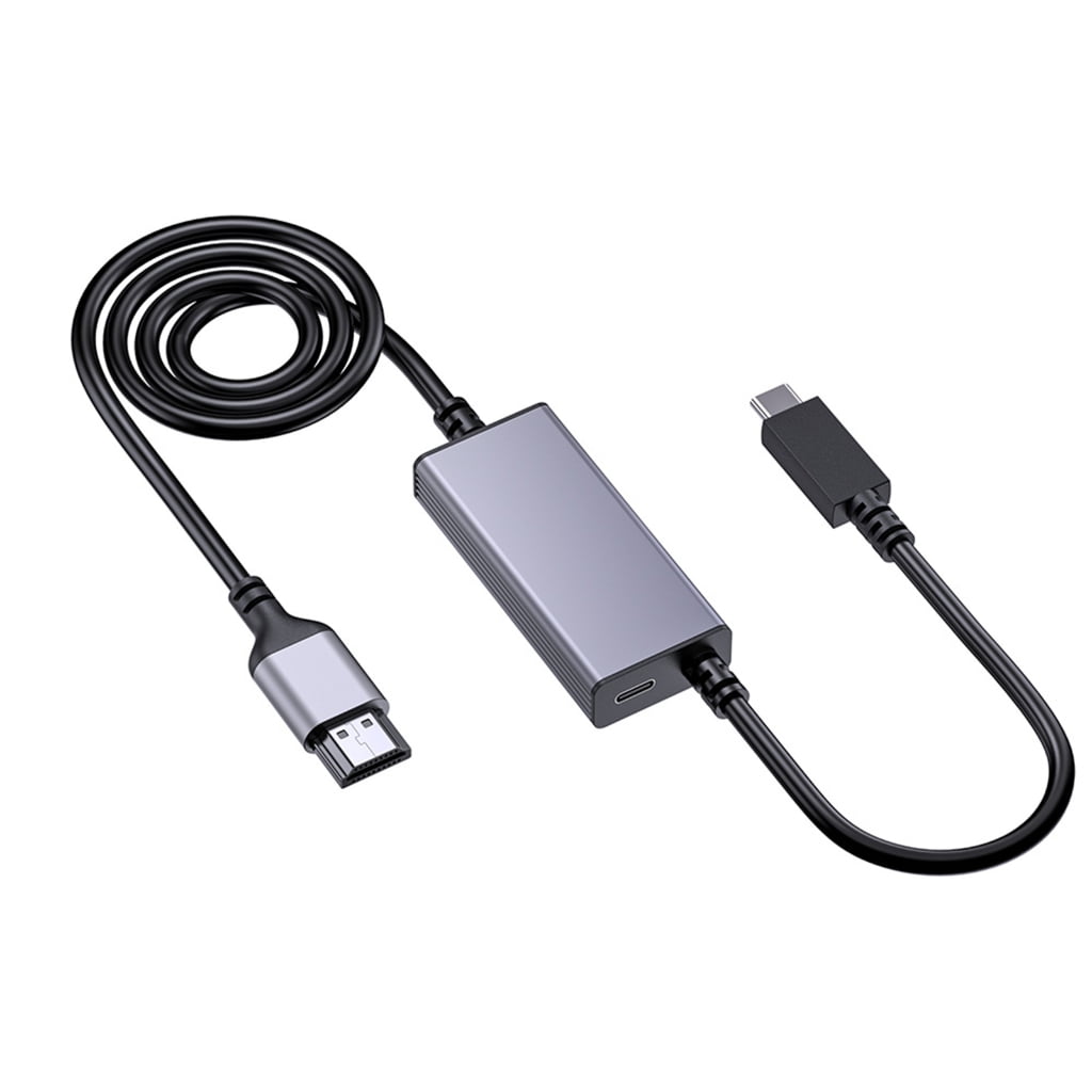 4K USB C to Hdmis Adapter with PD60W Charging for Laptop Tablet Double ...