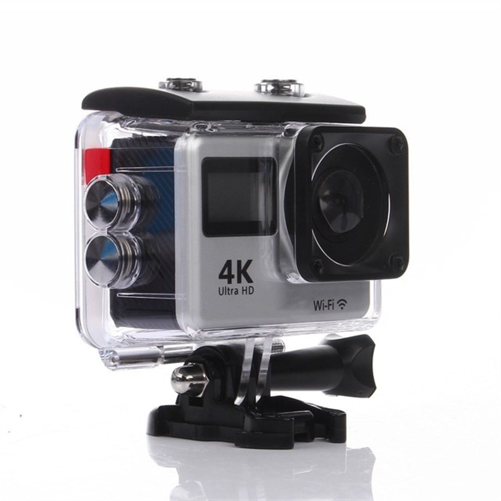 4K Ultra HD Action Camera , Double LCD 16MP 170D 30M Waterproof Action ...