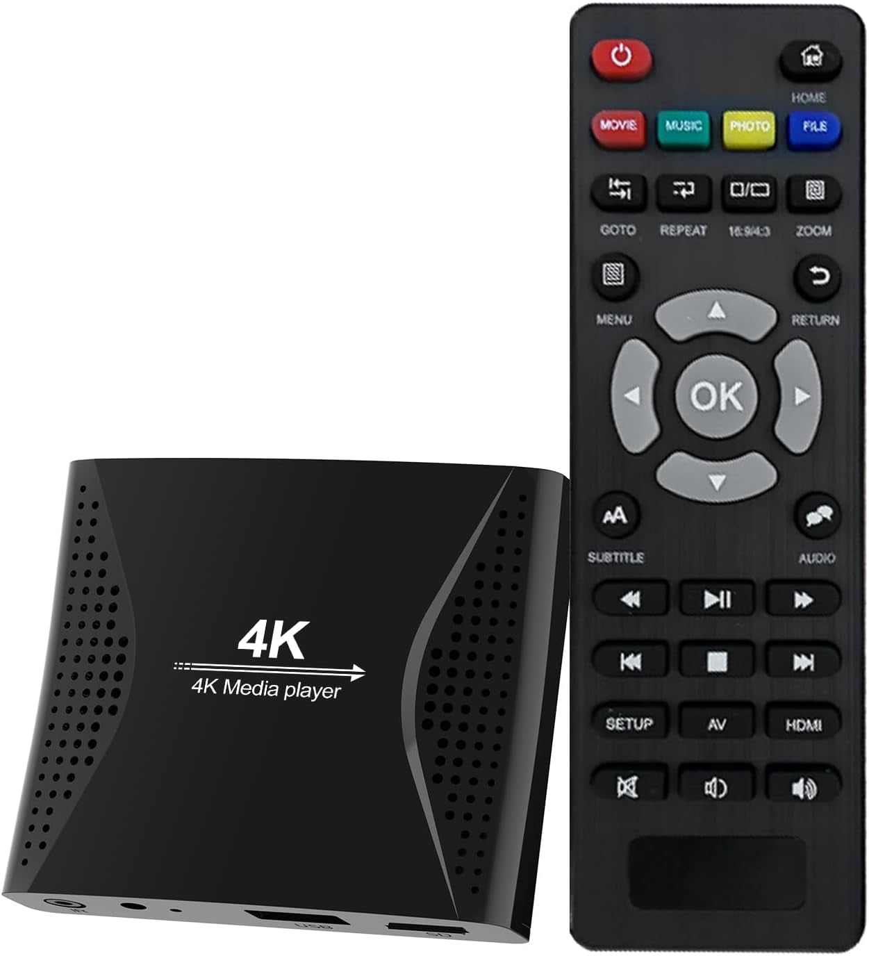 4K Ultra-HD Digital Media Player for USB Drives and MicroSD Cards with ...