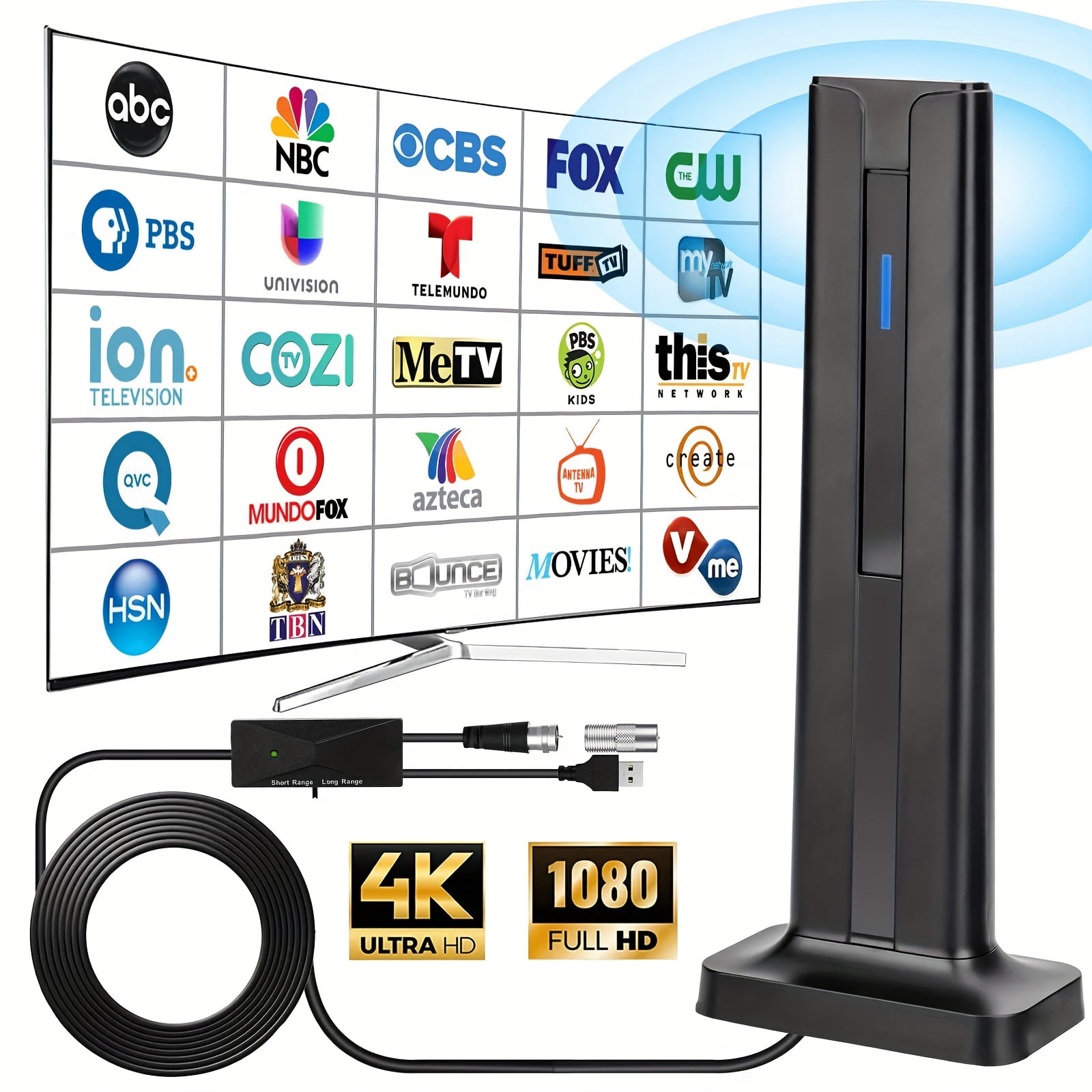 4K Ultra HD Digital TV Antenna Amplifier | 1080P Support, Long - Range ...
