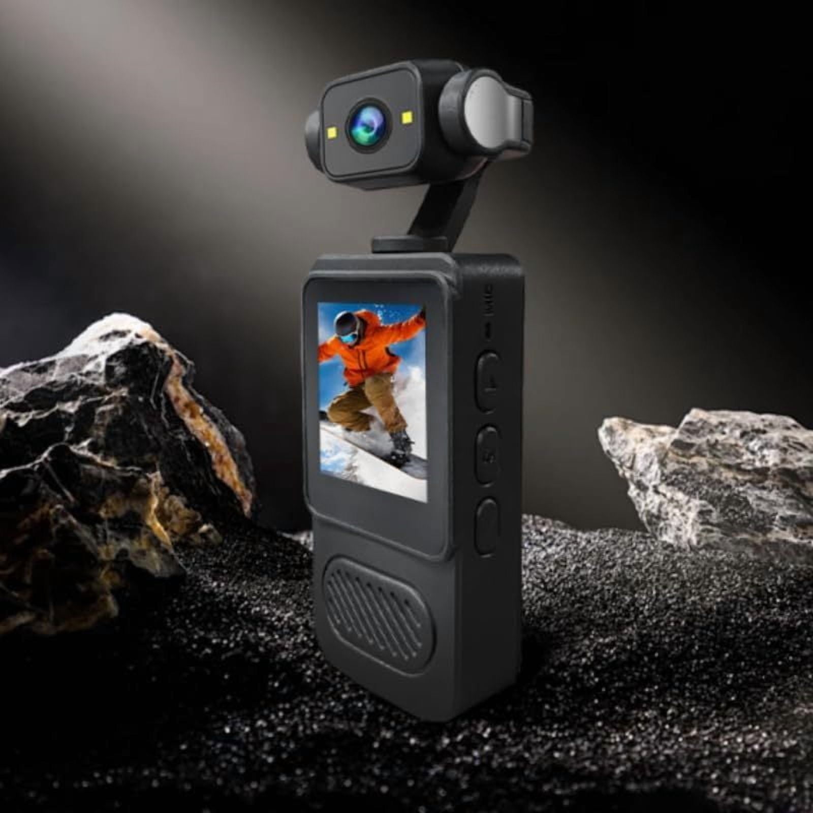 4K Vlogging Camera with Handheld Stabilizer, Rechargeable Portable ...