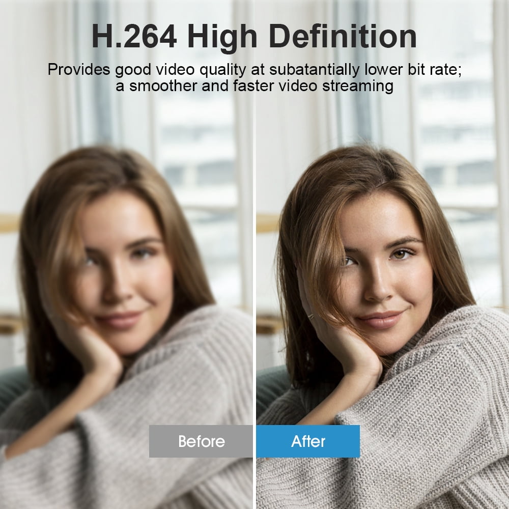 4K Webcam with Microphone, Noise-Cancelling, Autofocus, Adjustable Ring ...
