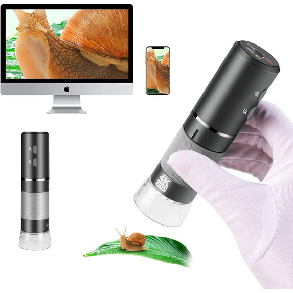 4K WiFi Digital Microscope Camera for iPhone Android Phone and Windows ...