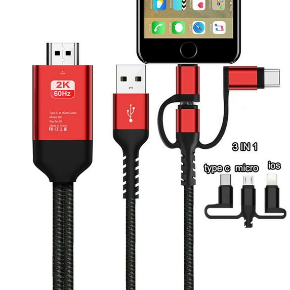 4K Wireless Display Adapter (Cast Phone to TV) - HDMI, Android/iOS ...