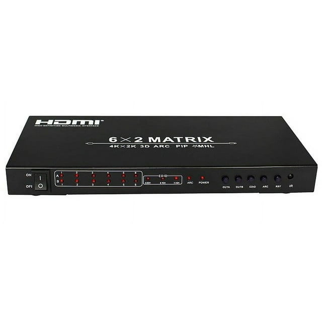 4K WolfPack™ 6x2 HDMI Matrix Switcher w/Picture-In-Picture & ARC With 1 ...