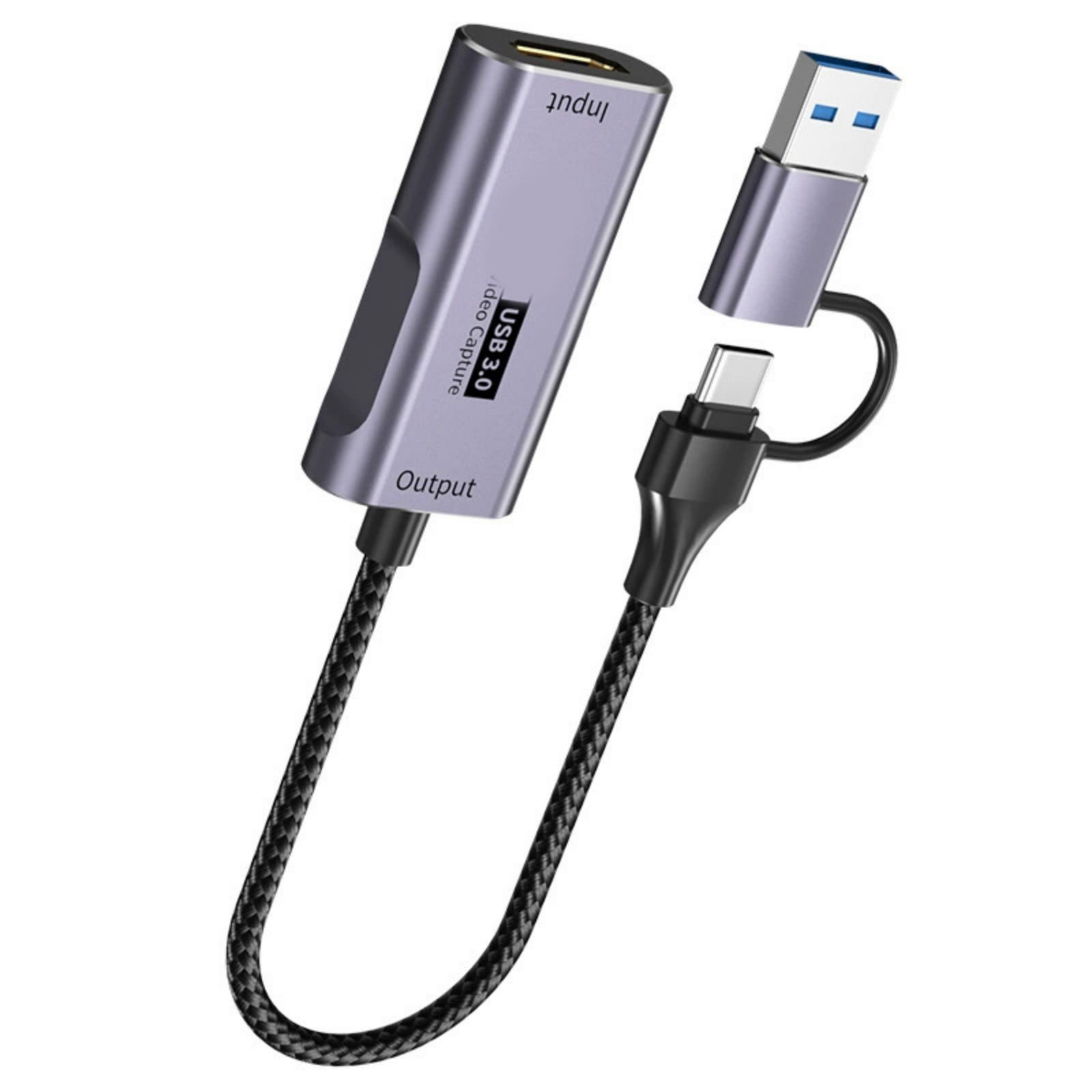 4K60Hz HDTV to USB C Video Captures Card Includes Type C Adapters For ...