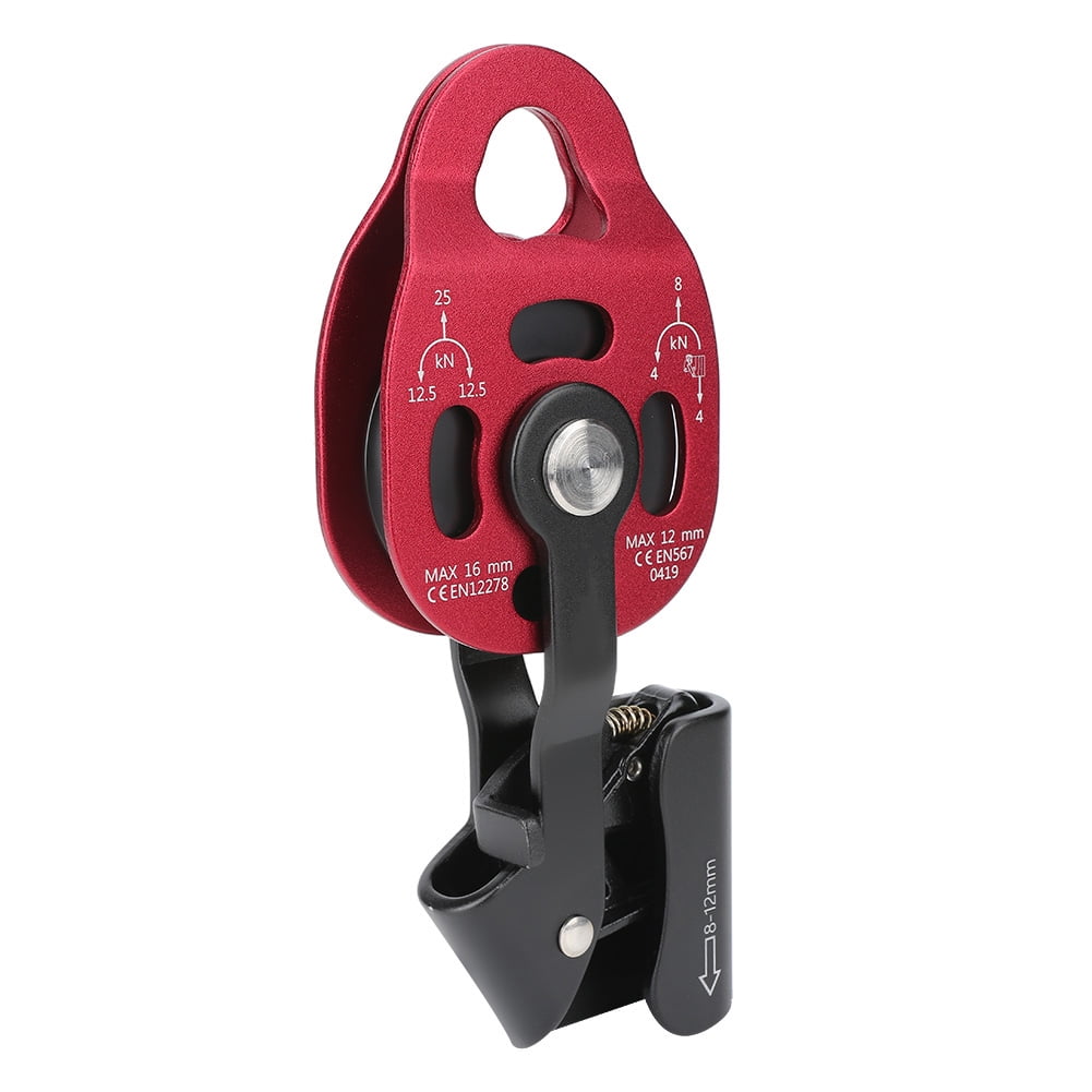 Aluminum Swivel Pulley 4KN Aluminum Rope Pulley Block - Spring Loaded ...