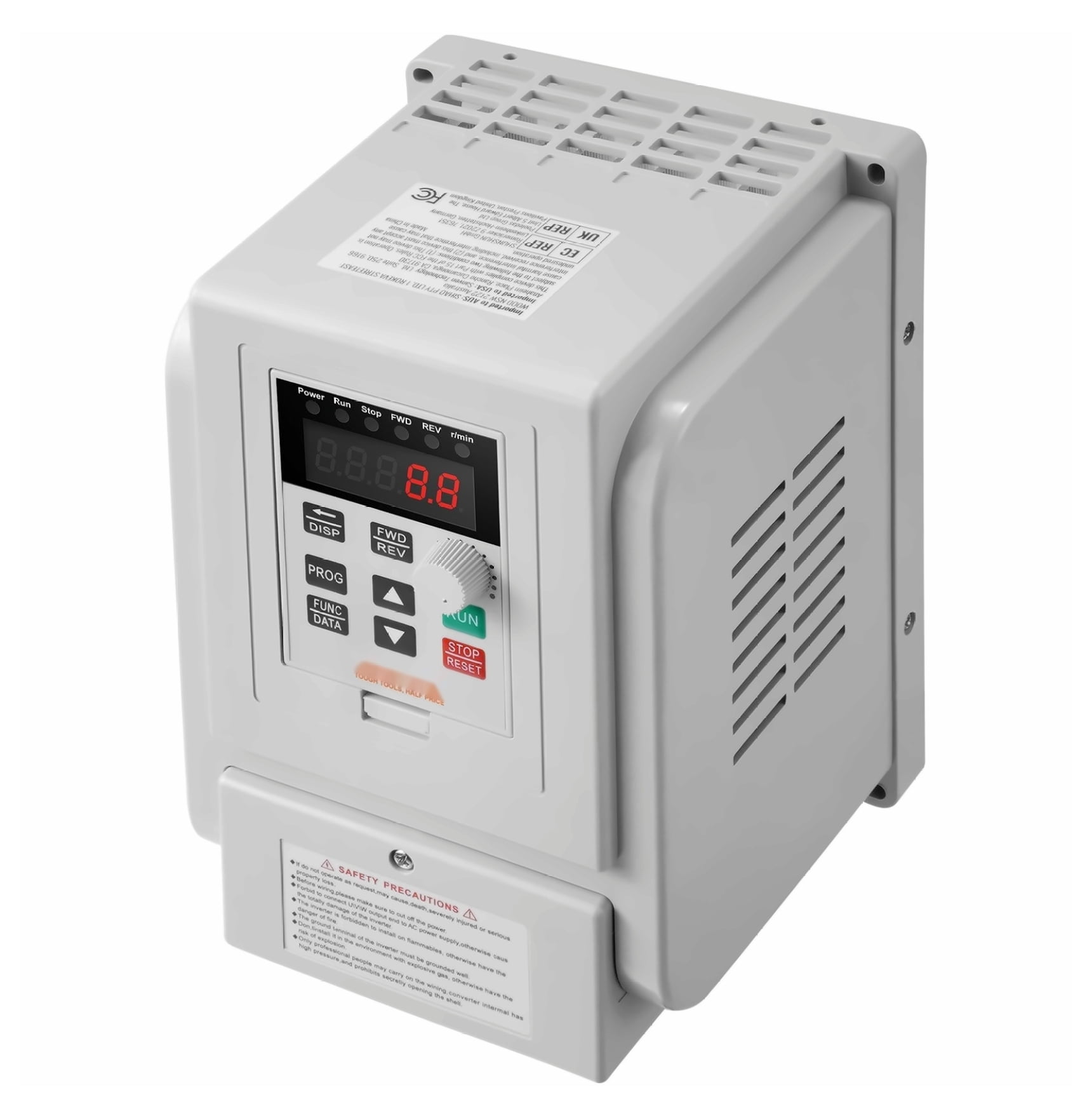 4KW 18A VFD Variable Frequency Drive, 5HP 3 Phase Motor Speed Controller 220V/240V, Adjustable ...