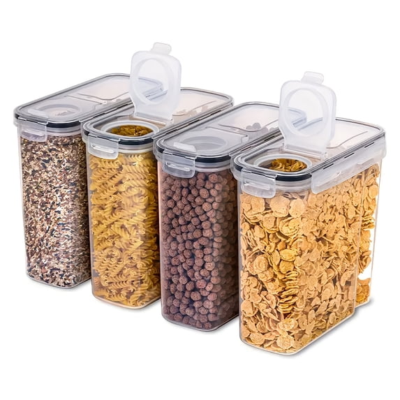 4L/135oz Extra Large Airtight Food Storage Containers, BPA-Free Plastic ...